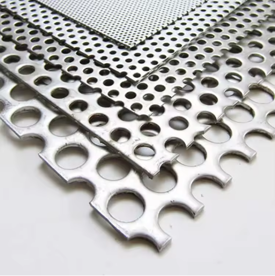 Perforated metal sheet decorative