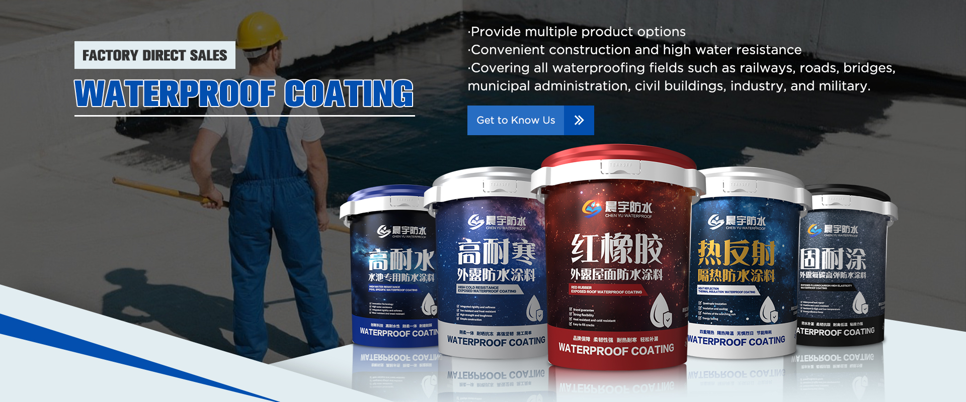 Waterproof Coating, Waterproof Membrane Manufacturer, Chenyu