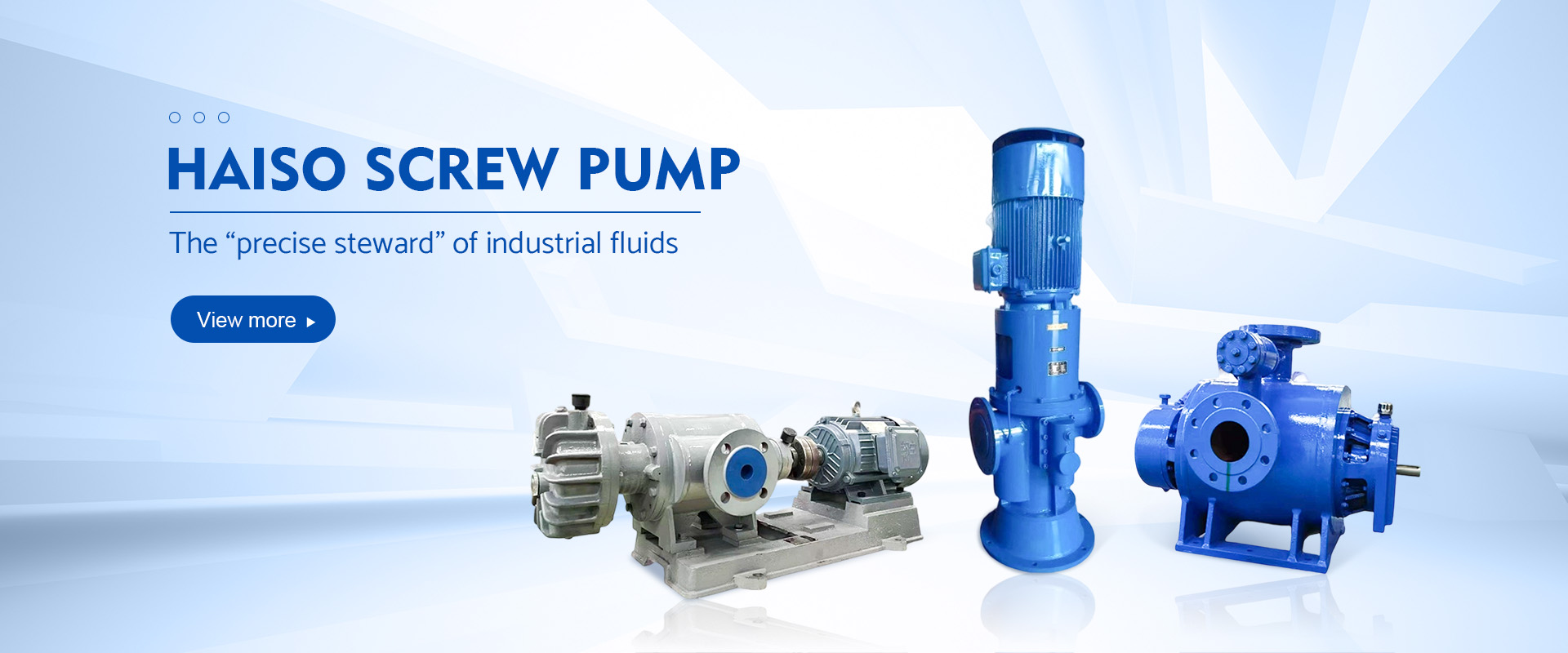 Three Screw Pump for Precision Oil and Lubrication Transfer, Haiso ...