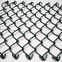 Green Vinyl-coated Chain Link Fence from China Qsource