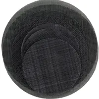 Black wire mesh supplied in rolls or cut filter discs.