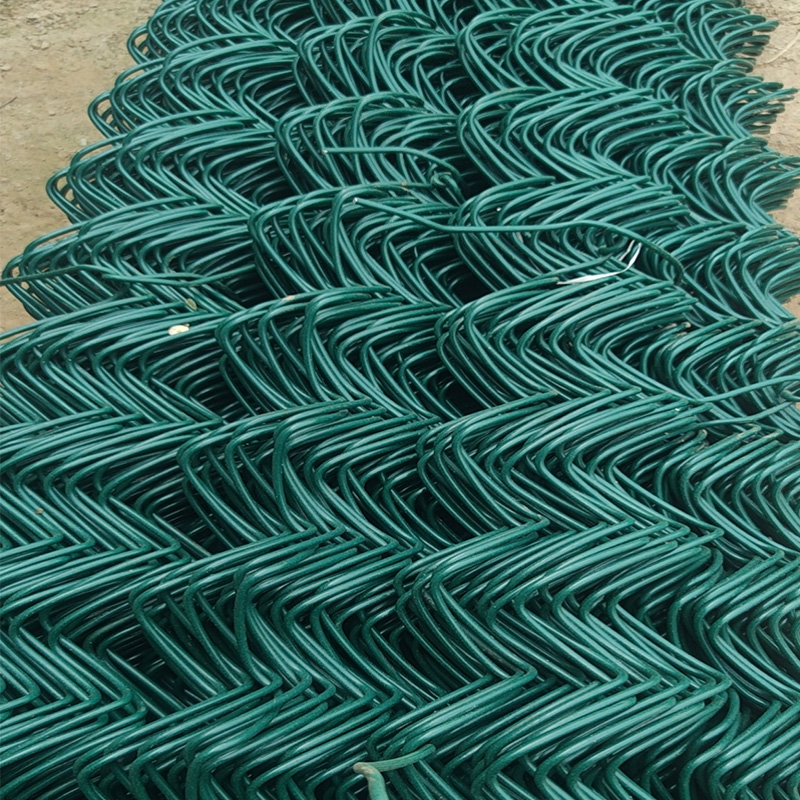 Green Vinyl-coated Chain Link Fence from China Qsource