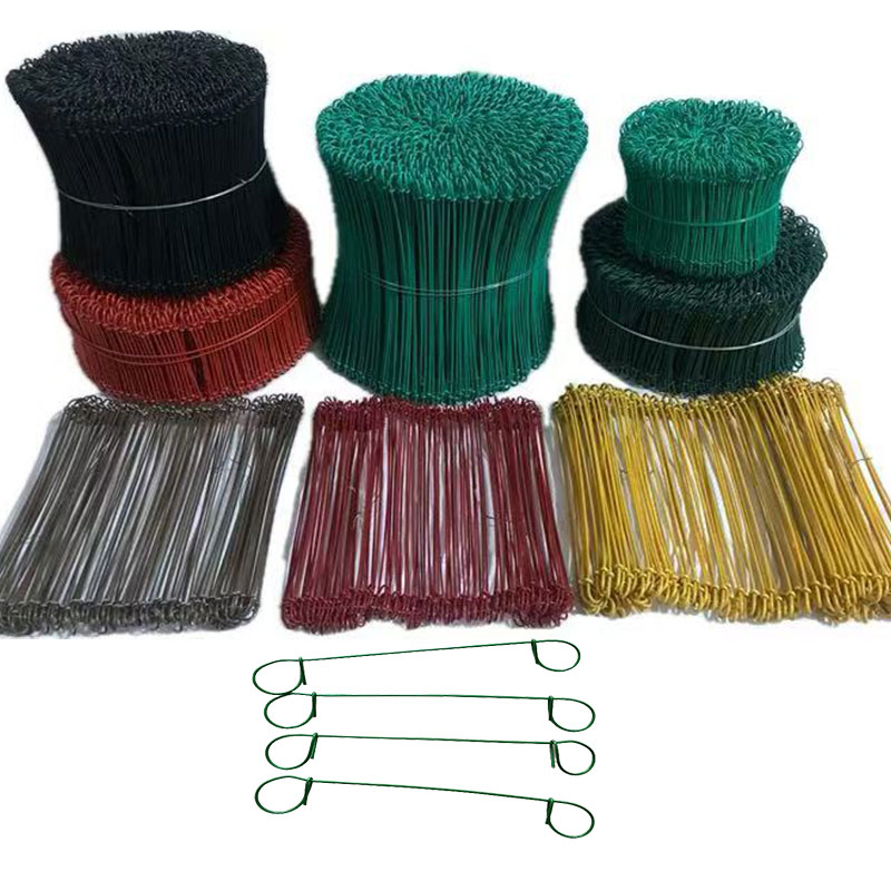 PVC Coated Double Loop Wire Ties Flexible antirust for Building,Garden