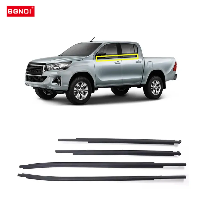 Car Windows Door Weather Strip for Toyota Hilux Revo 2016-2020