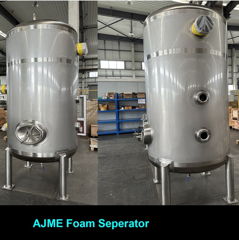 Foam separator for Brewery CO₂ recovery system