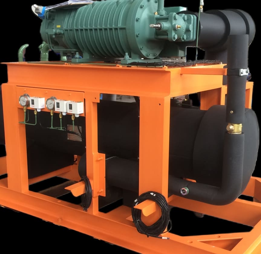 Refrigeration compressor for Brewery CO₂ recovery system