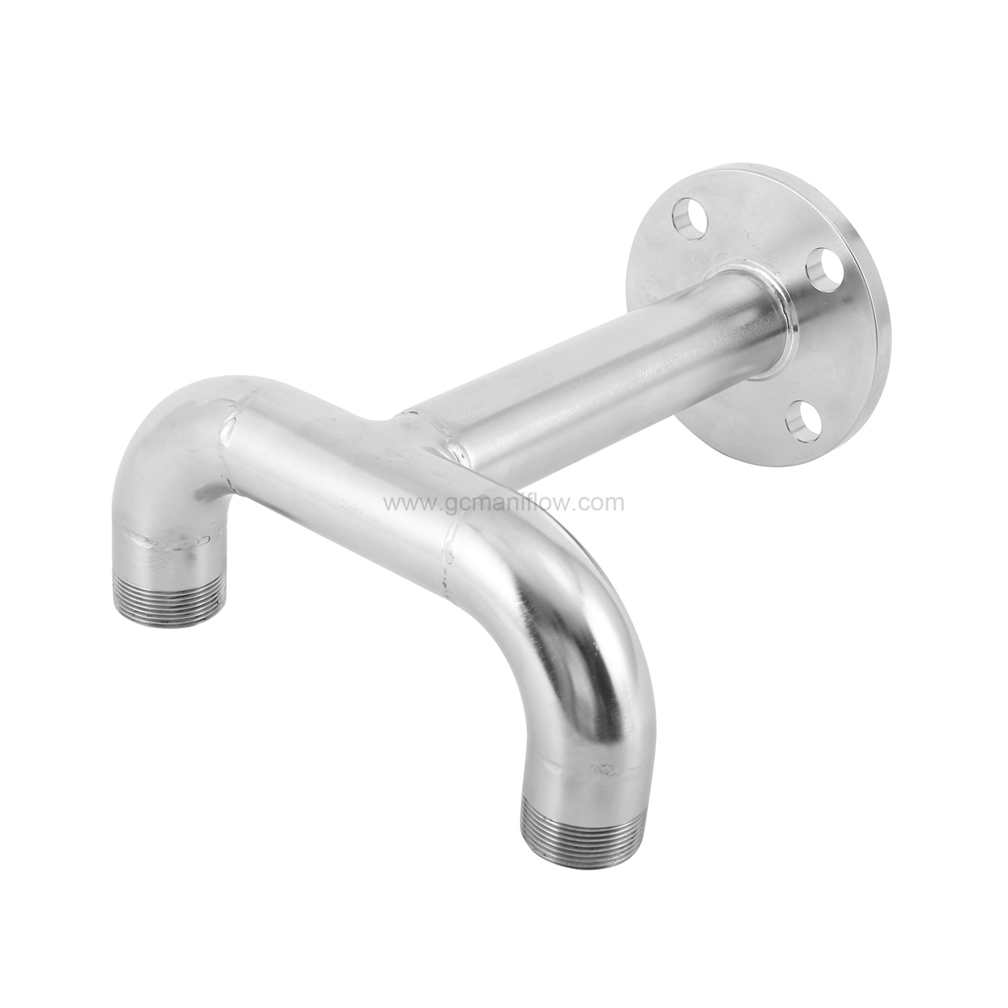 Stainless Steel Flange Male Thread Elbow Industrial Fluid Transfer ...