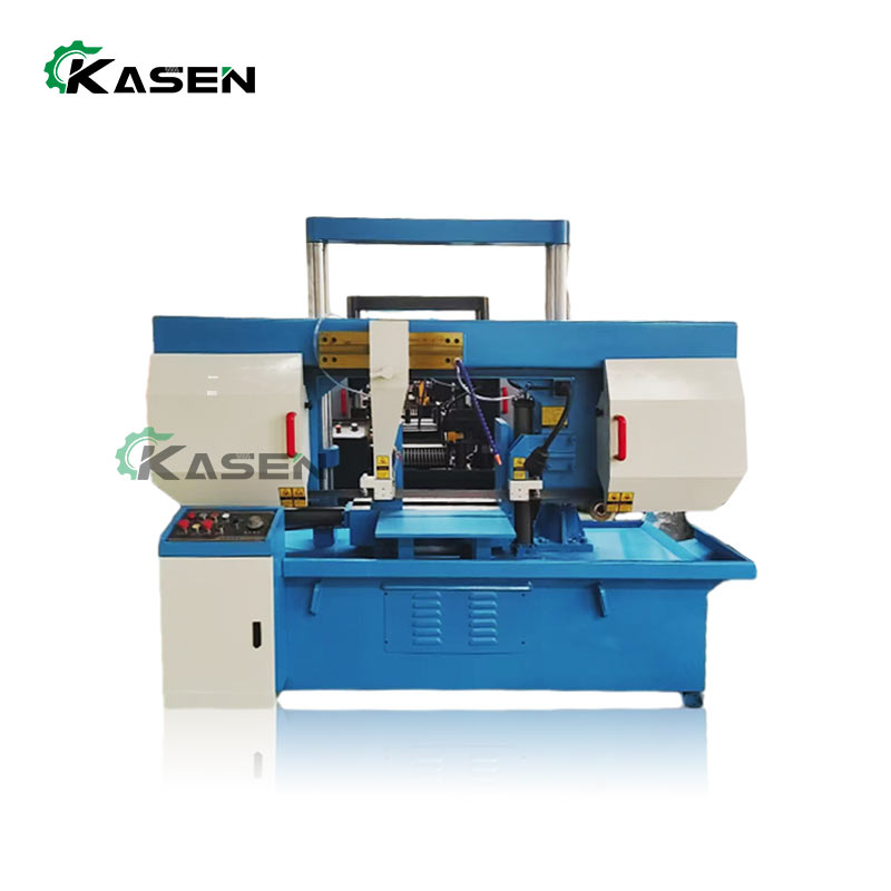 GZ4240 45° Double Column Band Saw: Cutting for Large Profiles.
