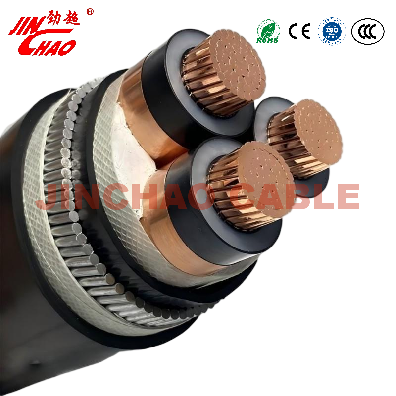 Kabel Listrik XLPE Inti Tembaga Tegangan Menengah.