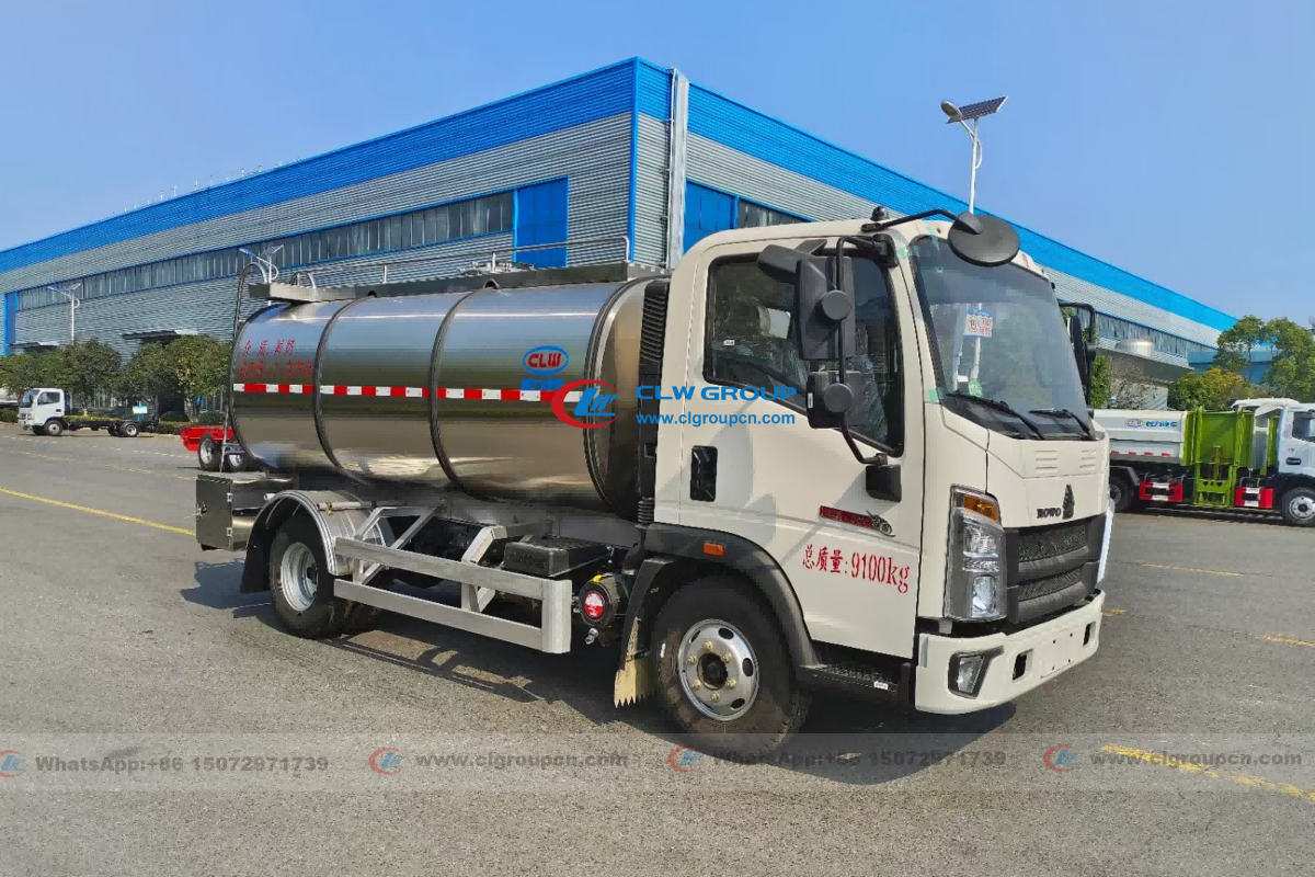 Food-Grade Milk Tanker Truck for Dairy Farms And Processing Plants