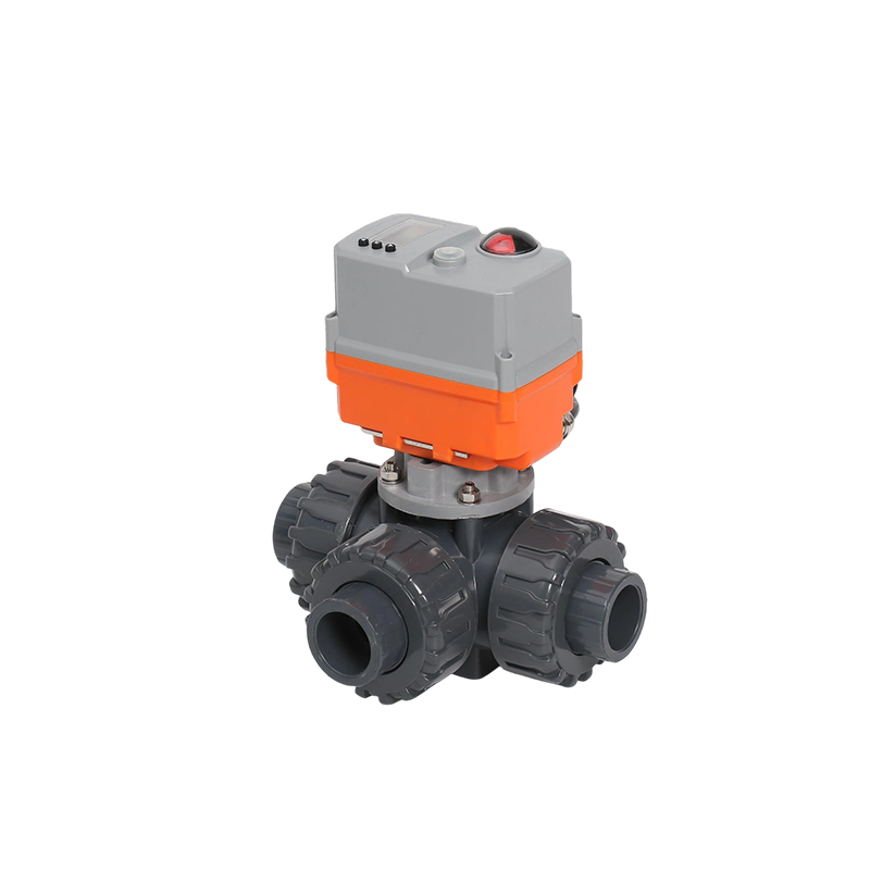Electric Control Valve, Electric PVC Three-Way Ball Valve