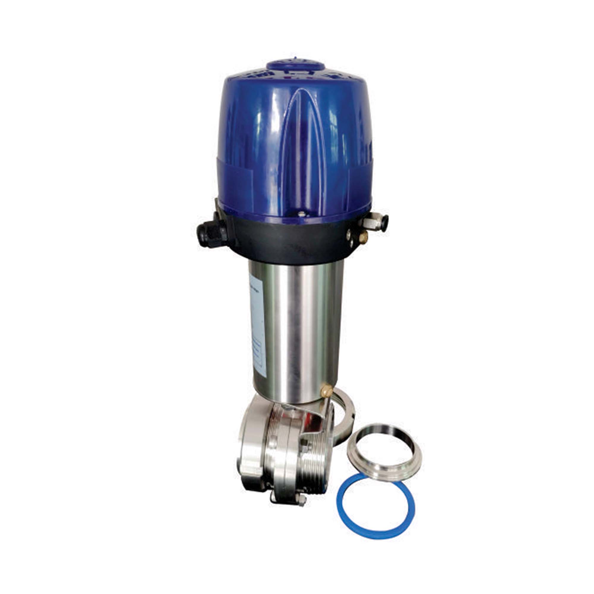 Smart Sanitary Butterfly Valve | 304/316L | Electric/Pneumatic Actuator