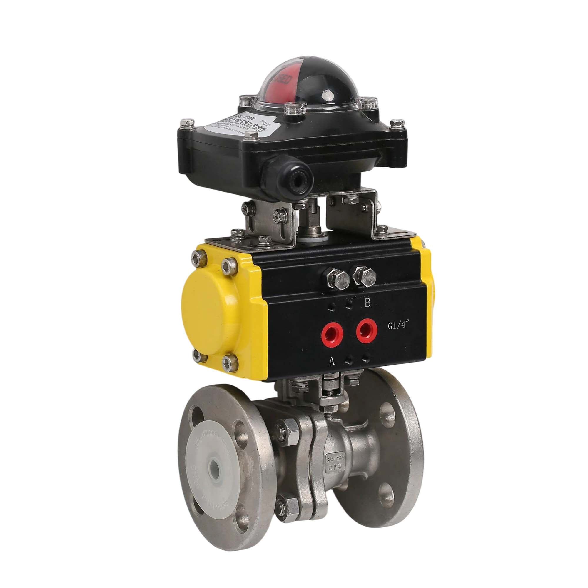 Pneumatic Flanged Ball Valve | For Water & Oil