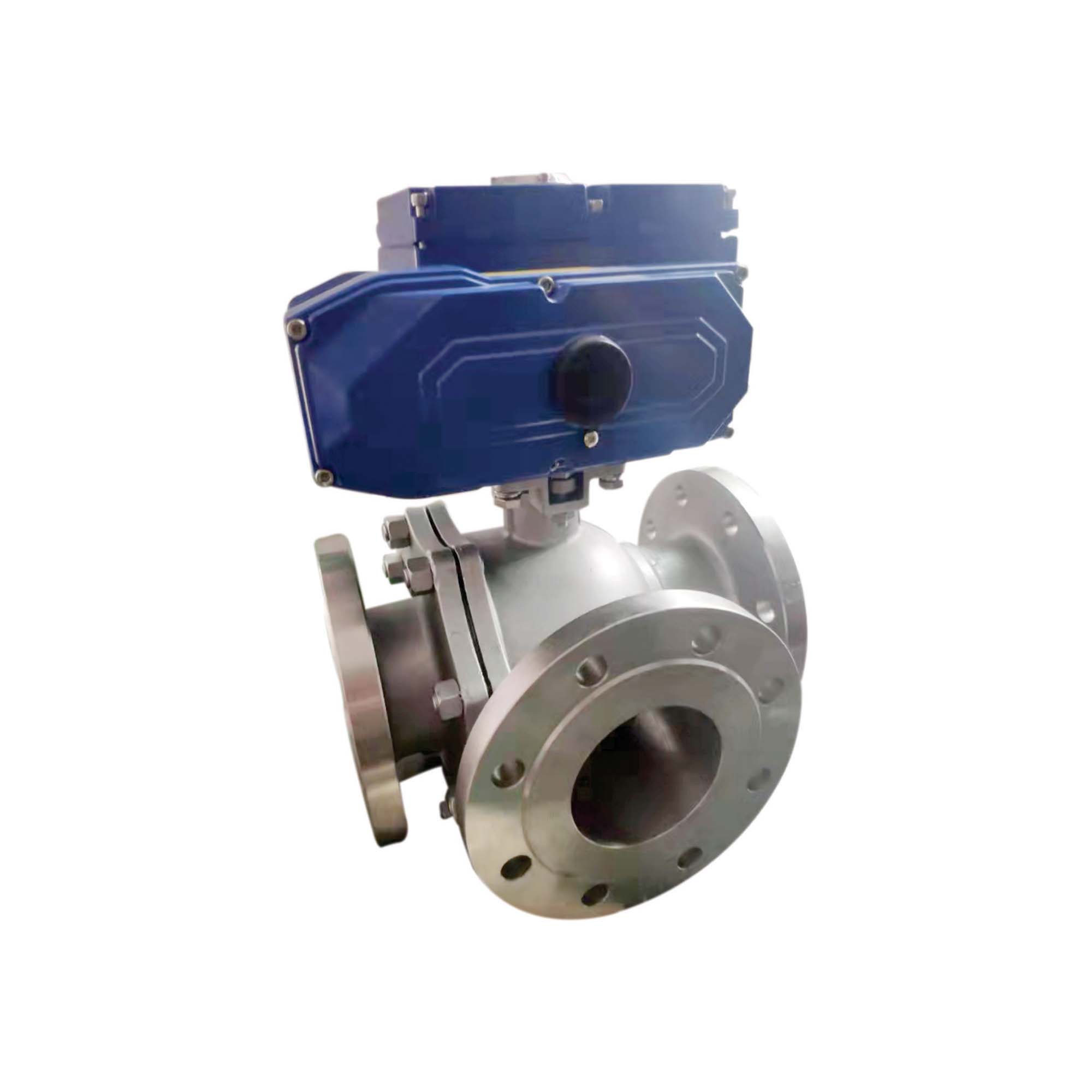 Electric Flange Tee Ball Valve | L Type & T Type Port | For Flow ...