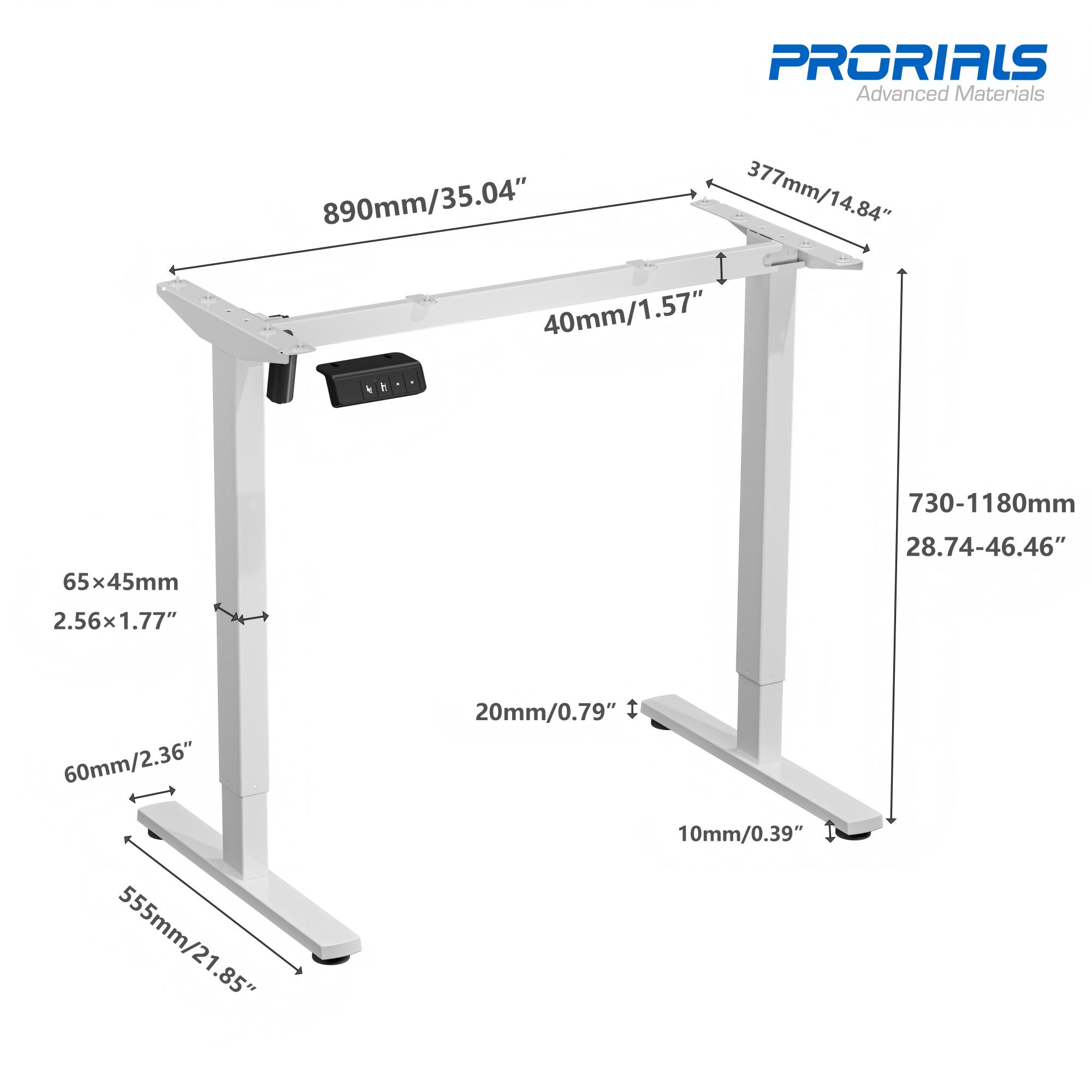 Single Motor 2-Stage Electric Desk Frame - Budget-Friendly Durable ...