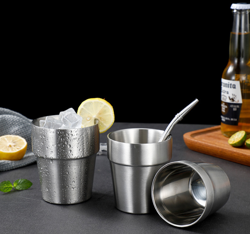 Premium 260ml Stainless Steel Beer Mug - Double-Walled & Customizable.