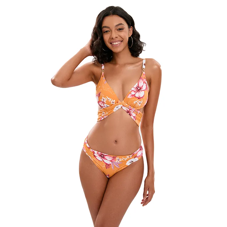 underwire triangle bikini set
