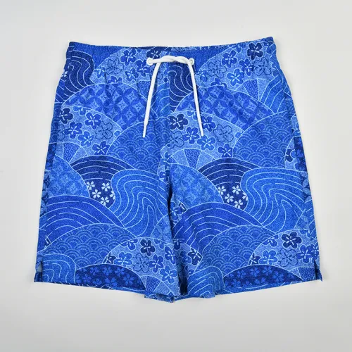 Blue Wave Printed Board Shorts