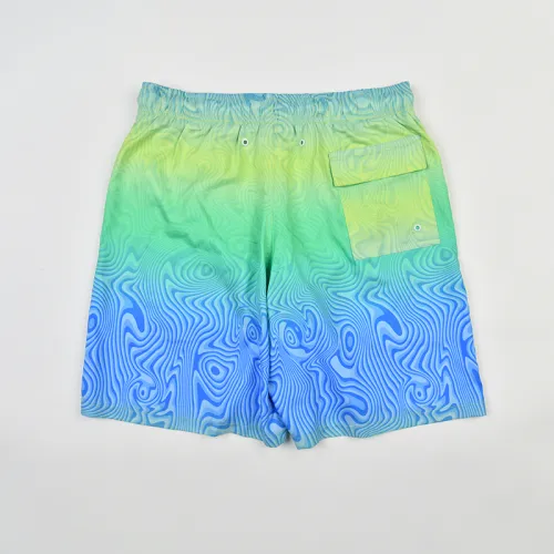 Gradient Ocean Print Board Shorts