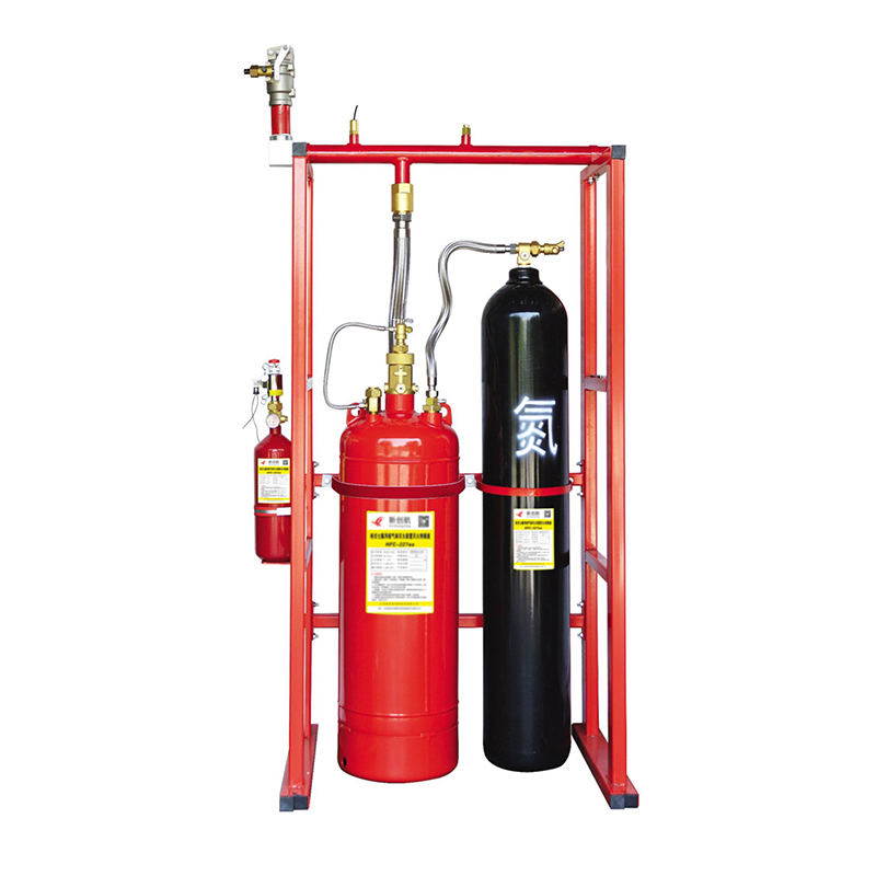 External Pressure-Stored Heptafluoropropane Fire Suppression System