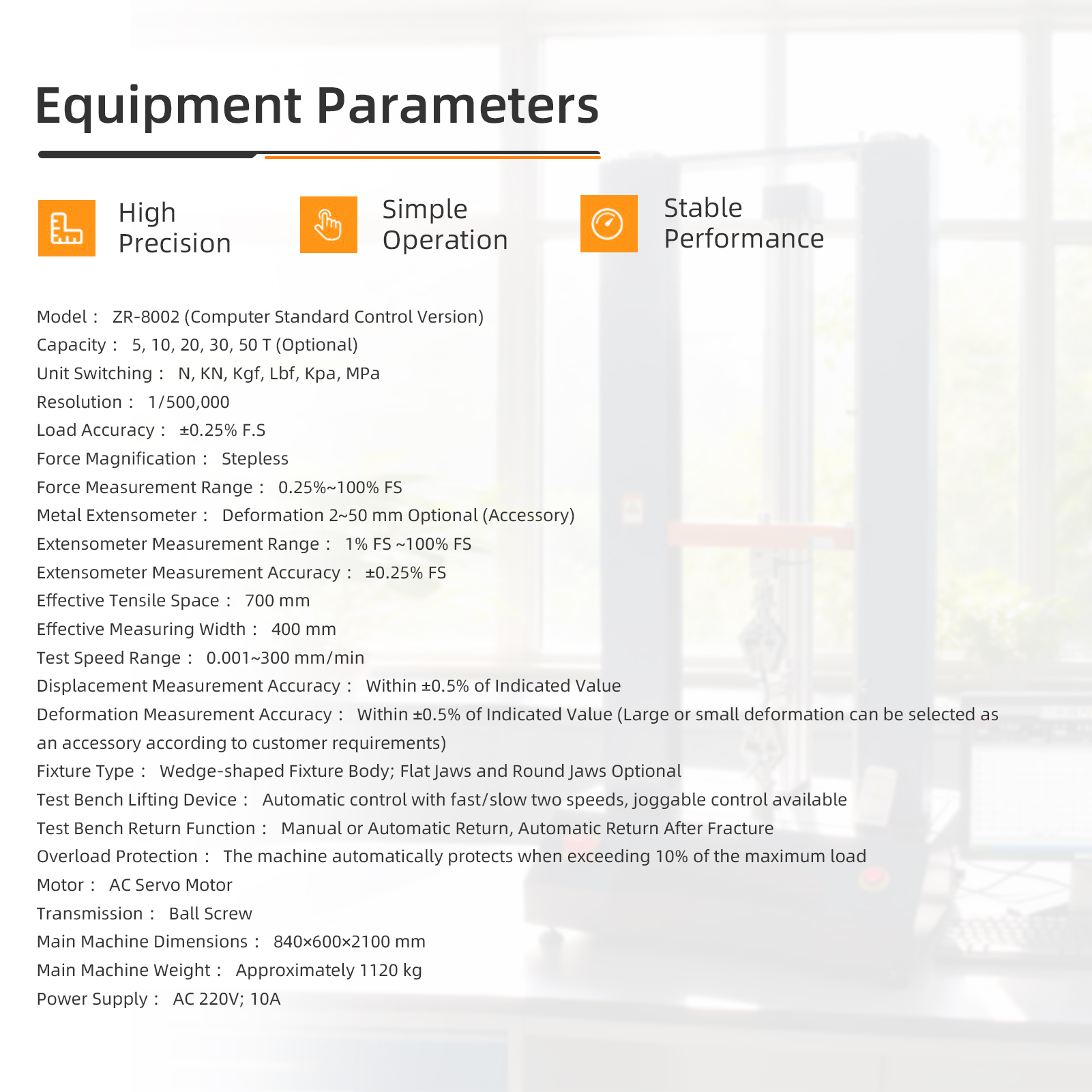 Universal Testing Machine - Plastic Rubber Tensile Strength Tester