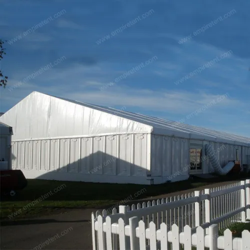 Outdoor event tent with ABS panel wall