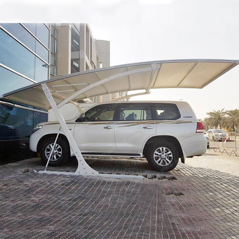 wind resistance car parking tent at gray color Supplier