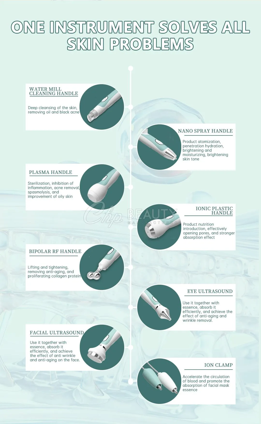 oxygen bubble facial machine,bubble facial machine,9 in 1 beauty machine