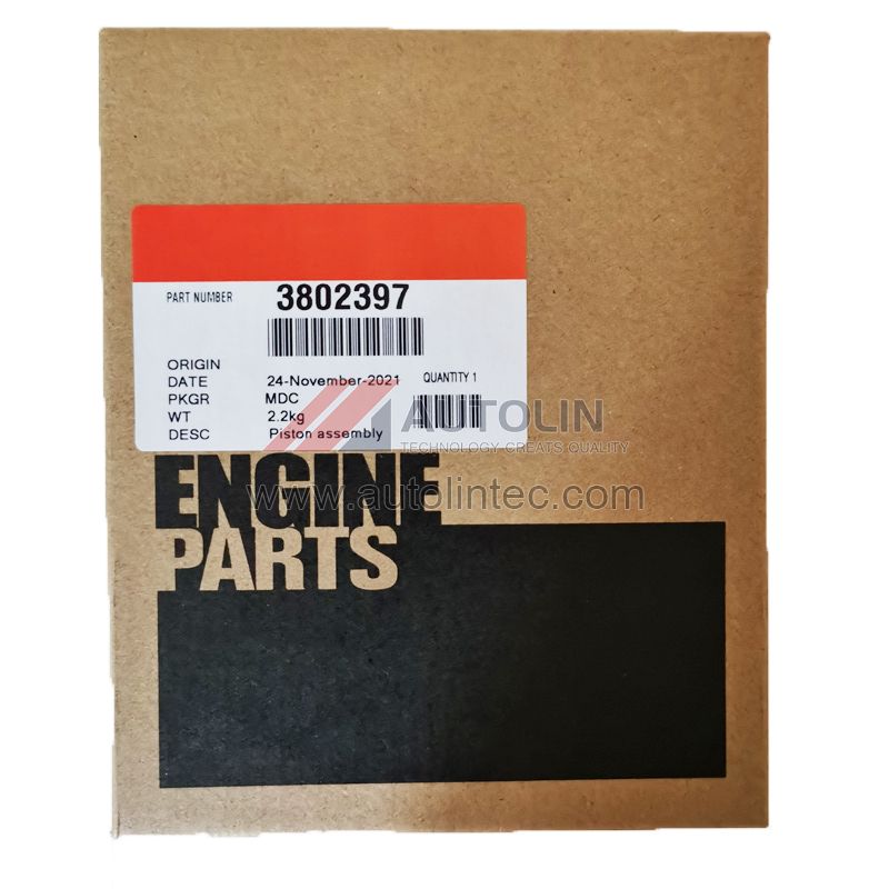 Engine piston kit, Cummins 6CT/6L, 3802397