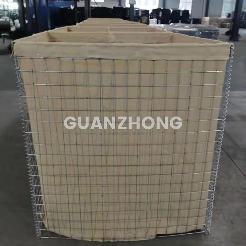 Hesco Barrier for military protective wall