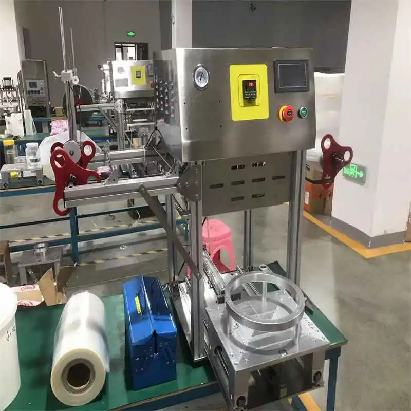 AZONE MACHINERY--Factory for Auto tabletop bucket foil sealer