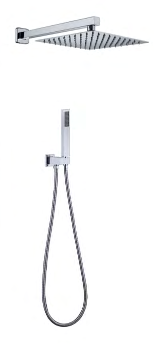 square two-functions concealed shower set