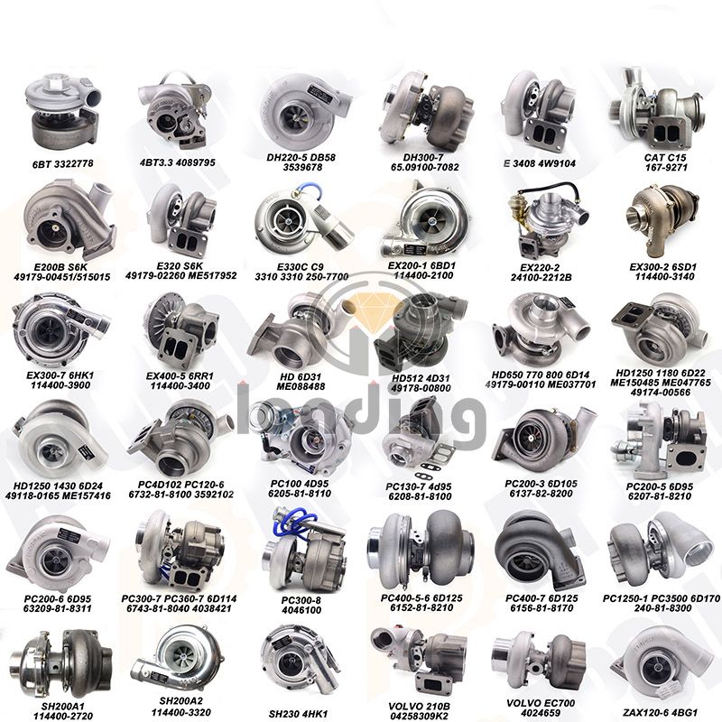 Turbocharger 4D102 for KOMATSU Excavator PC120-6