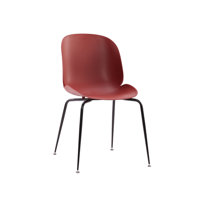 beetle chair black metal leg