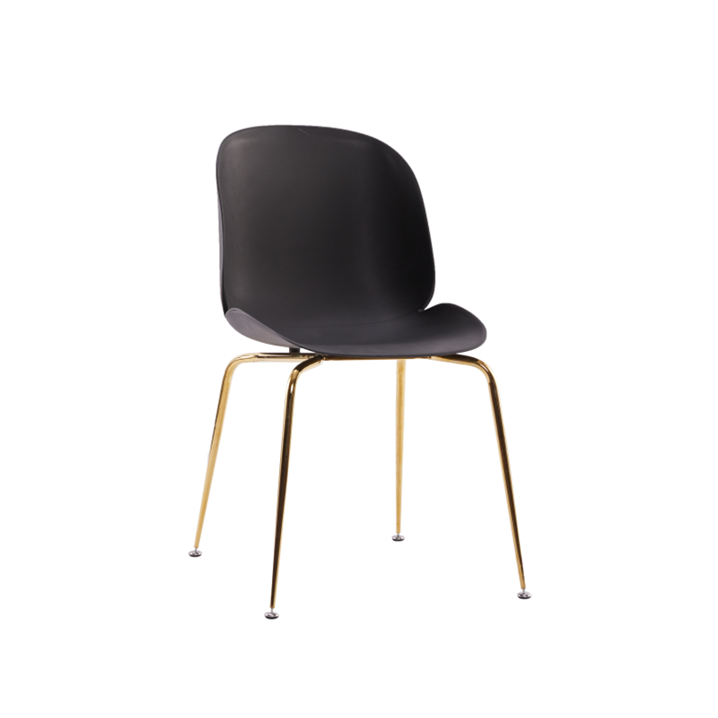 beetle chair golden metal leg