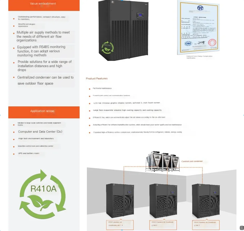 Liebert PEX3 R410A air-cooled energy-saving precision air conditioner