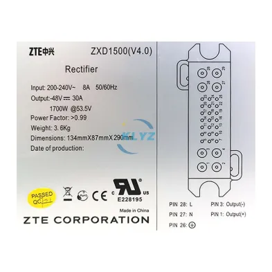 New Original ZTE ZXD1500-4.0 Rectifier Modules