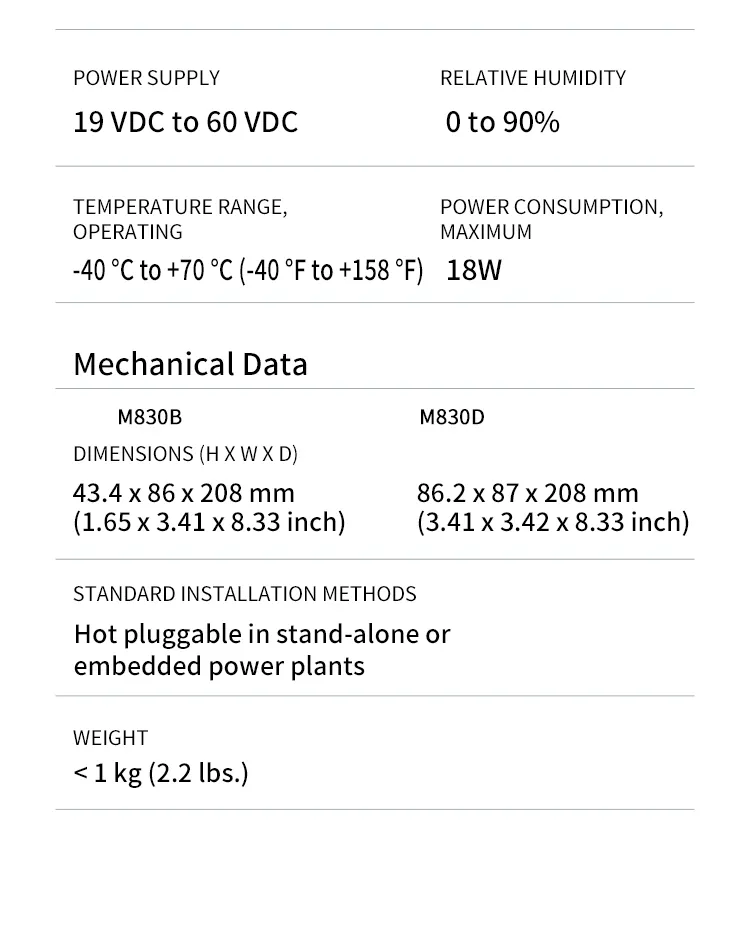M830b New Emerson Telcom Power Supply systom