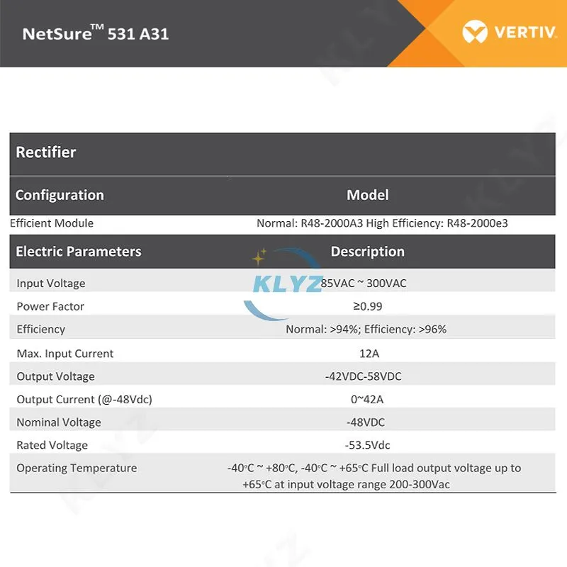 NetSure 531 A31Communication Power System 75A