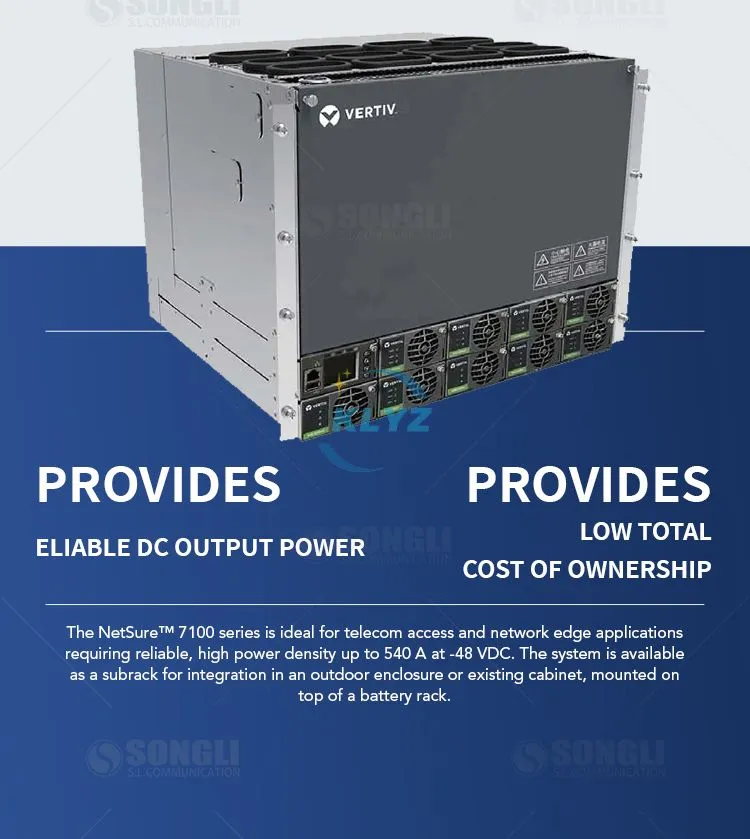 Netsure 731 A91-S2 Vertiv DC power system 450A supply with R48-3000e3