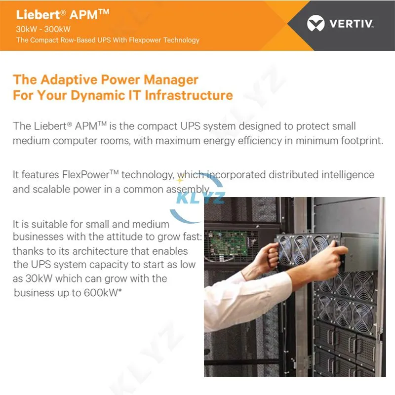 Vertiv Liebert APM 50-600 kW Modular UPS Solutions