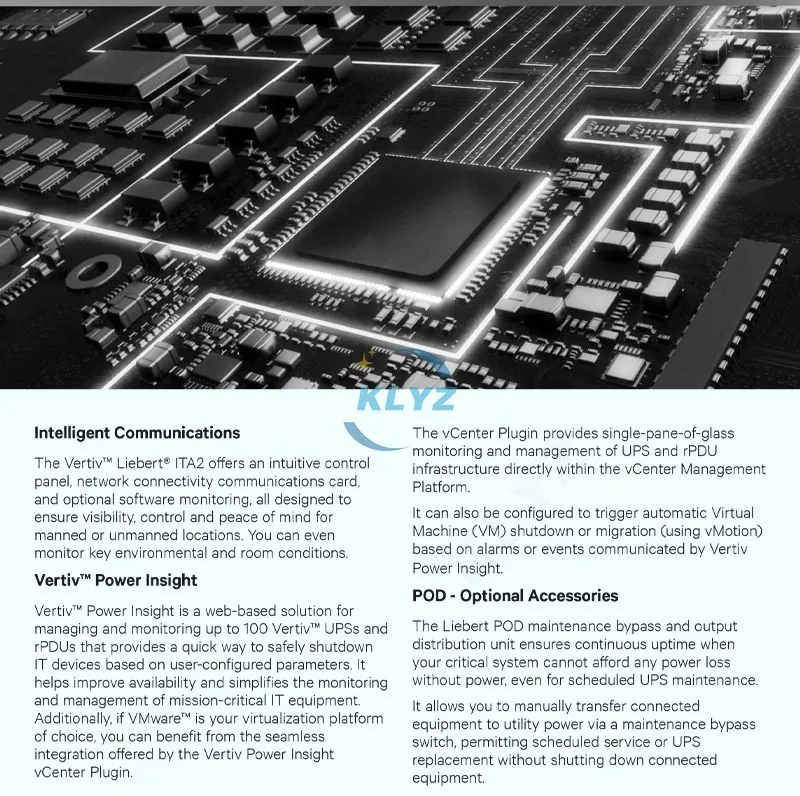 vertiv Liebert ITA2 30kVA Smart UPS rack or tower mounted
