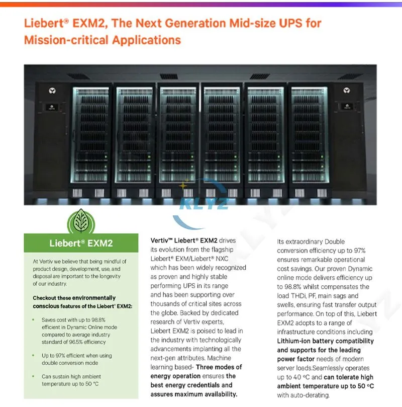 Vertiv Liebert EXM100-250kVA Uninterrupted Powe