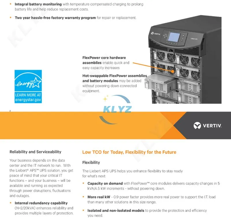 Vertiv Liebert APS power supply modular ups
