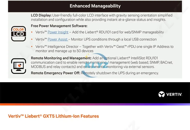 Vertiv GXT5 500 - 3000VA 120V