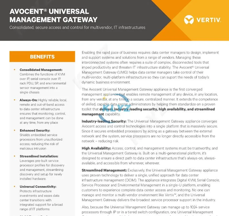 Avocent UMG full channel IP KVM universal management gateway switch