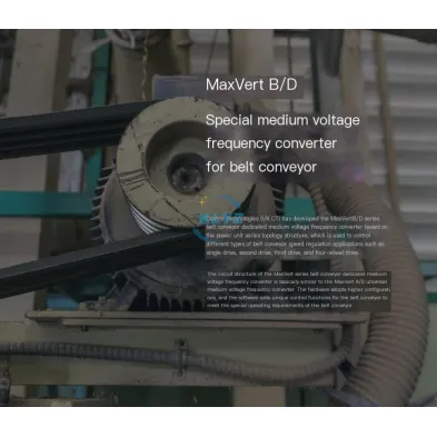 Nidec CT MaxVert B/D Belt conveyor medium voltage frequency converter