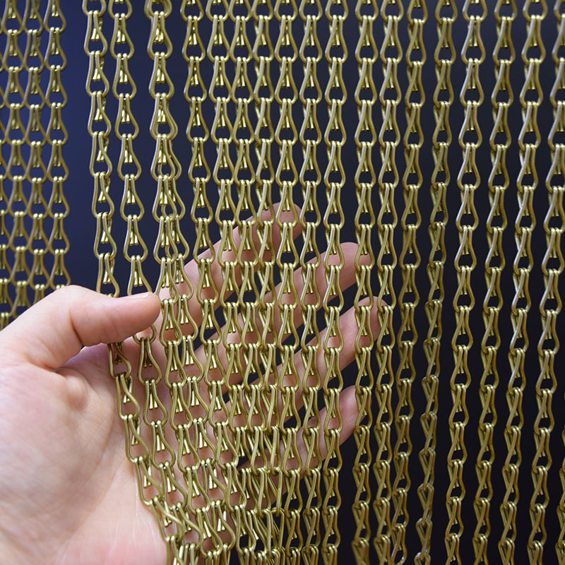 1.5mm Chain Link Curtain, Metal Chainmail Mesh