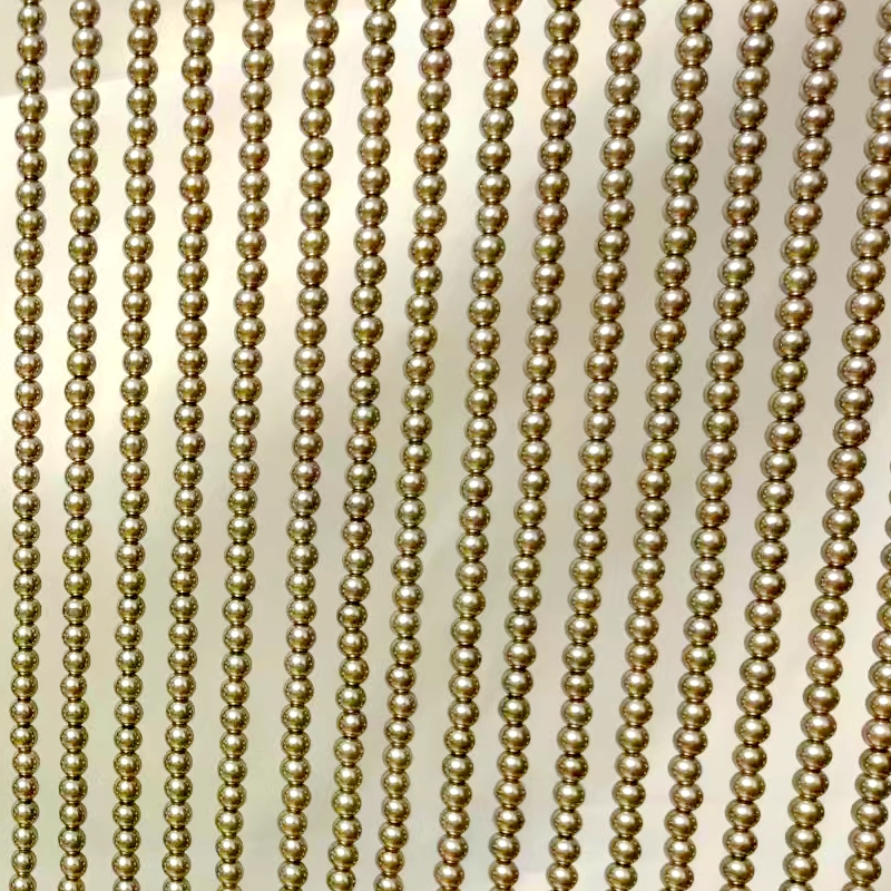 Shimmer Glass bead chain curtain as space divider and room partition