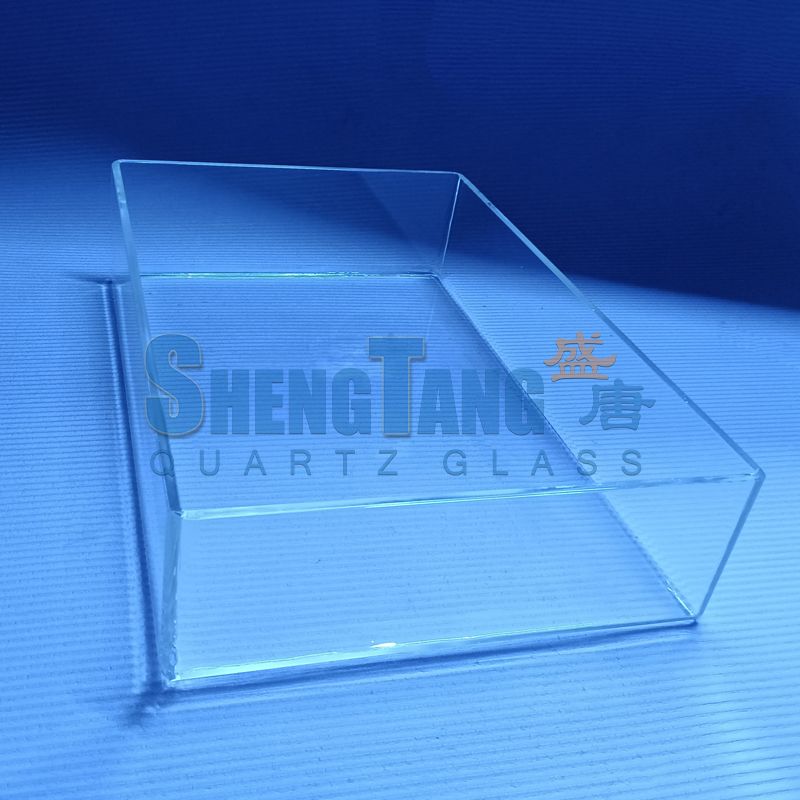 Clear Quartz Glass Square Cylinder